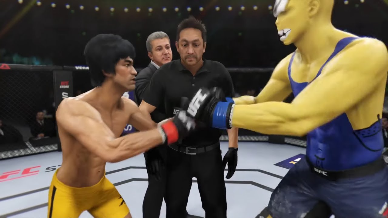 Bruce Lee vs. Giant Minion (EA sports UFC 3) - YouTube