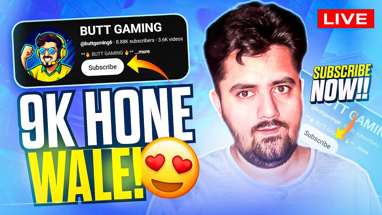📈 Road to 9K LIVE! | Games + Masti + Chill 🎮😎 - YouTube