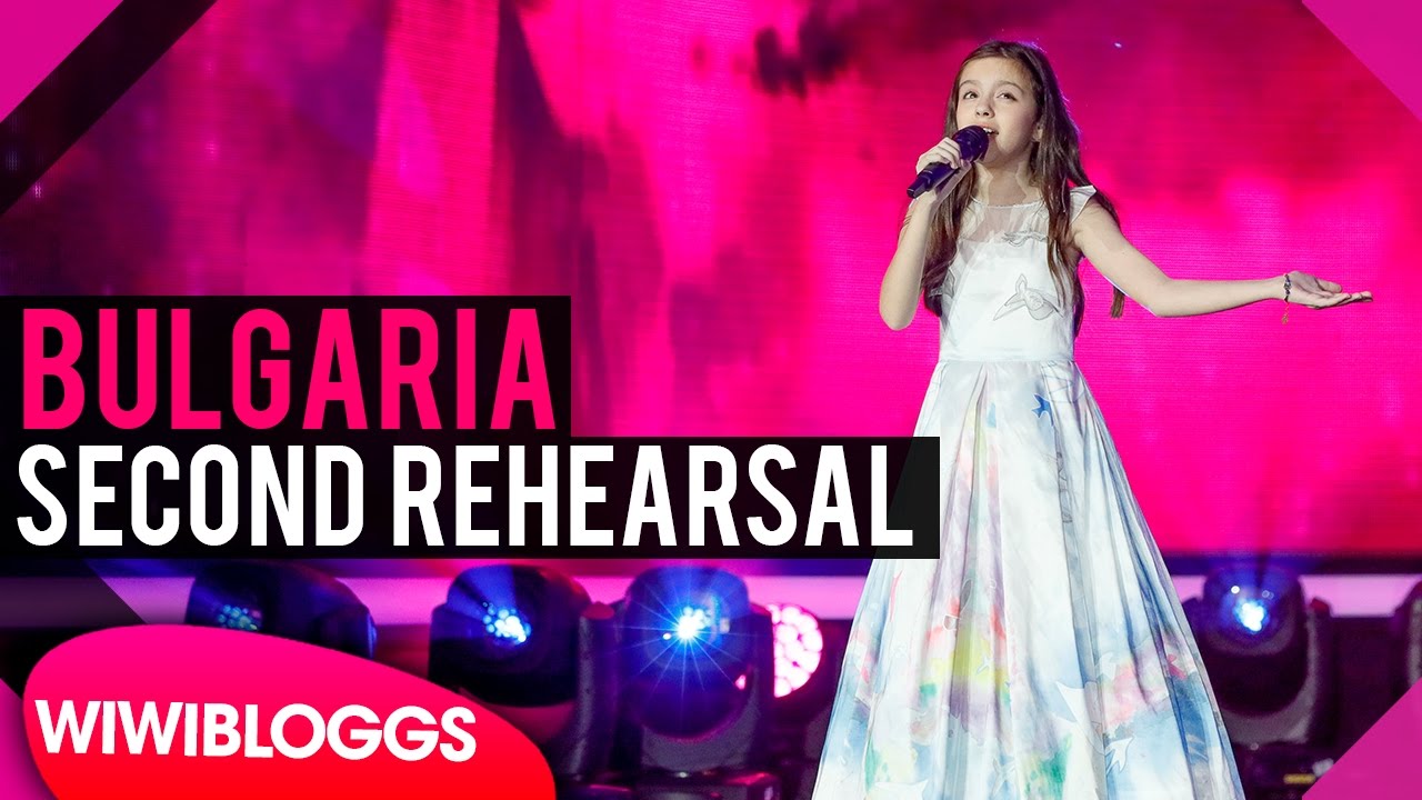 Second rehearsal: Lidia Ganeva (Bulgaria) Junior Eurovision 2016 ...