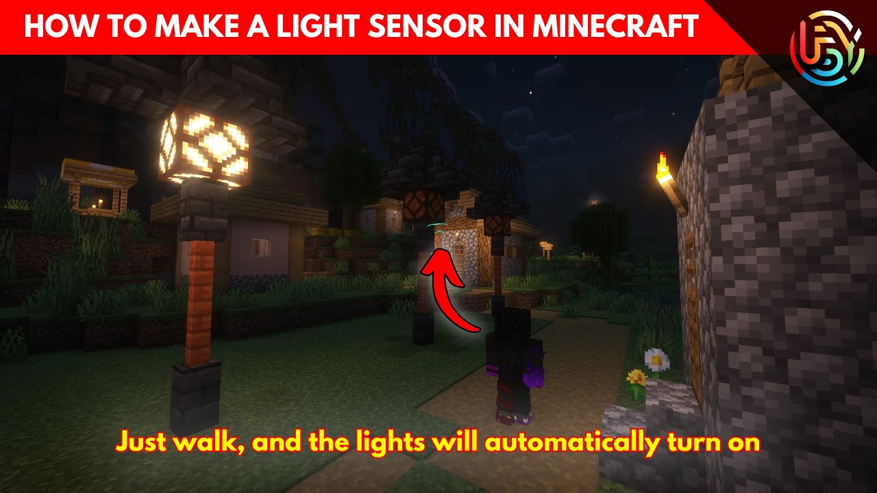 How to Make a Light Sensor in Minecraft - YouTube