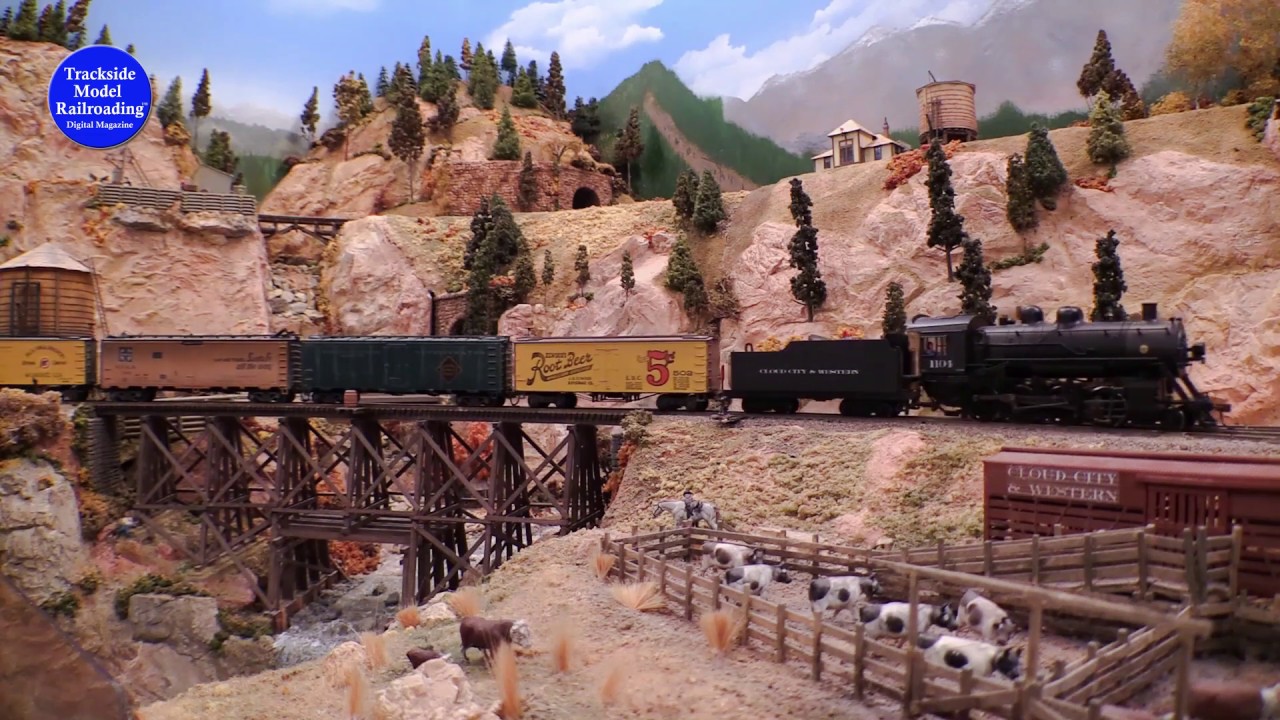 Excellent Steam Era HO Scale Model Railroad, the Cloud City & Western ...