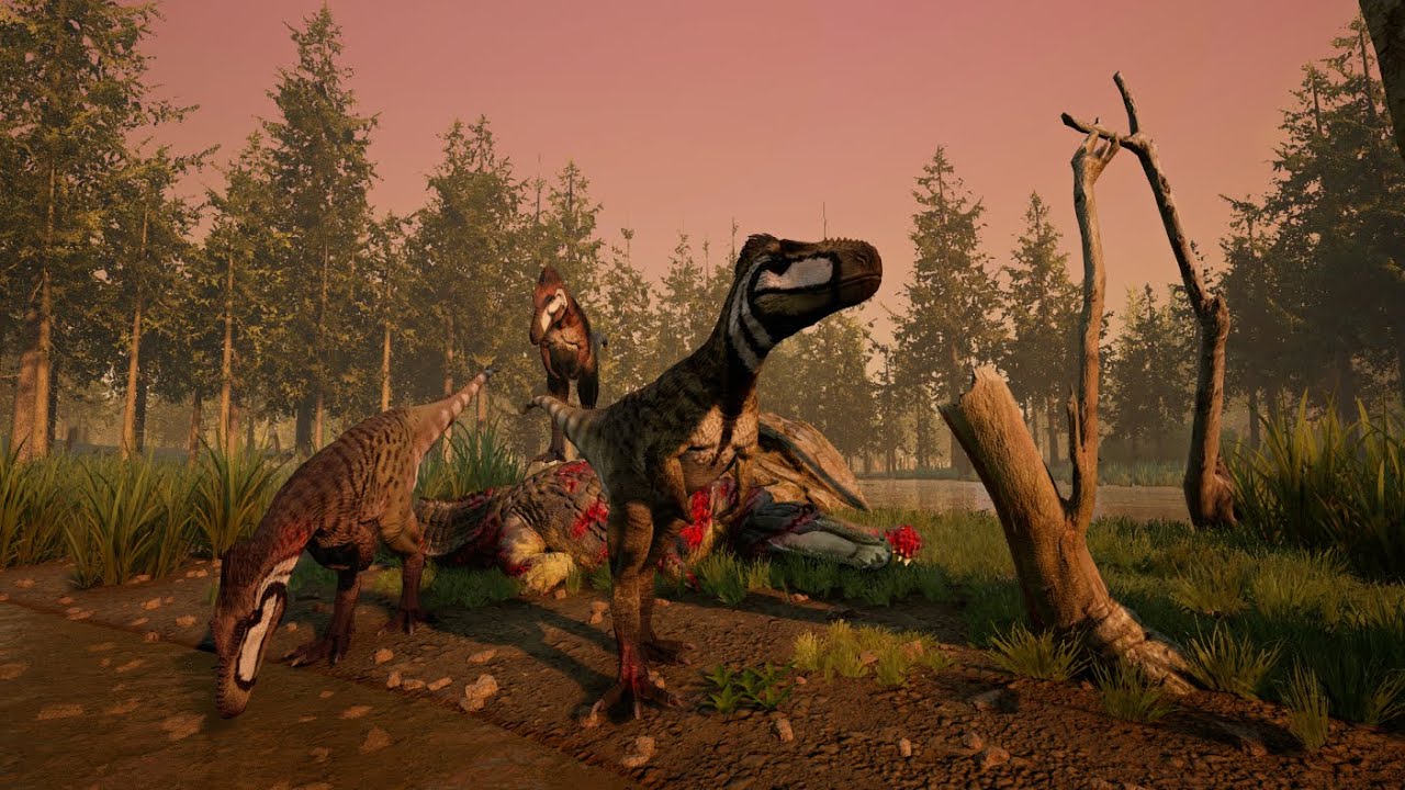 Path of Titans | Tropa de Alioramus, Caçando Rex | Path of Brasil ...