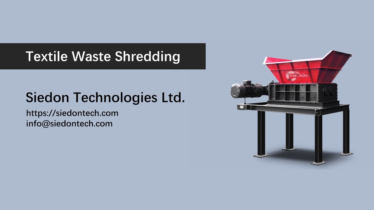 Waste Textile/Clothing/Leather Shredding Disposal System - YouTube
