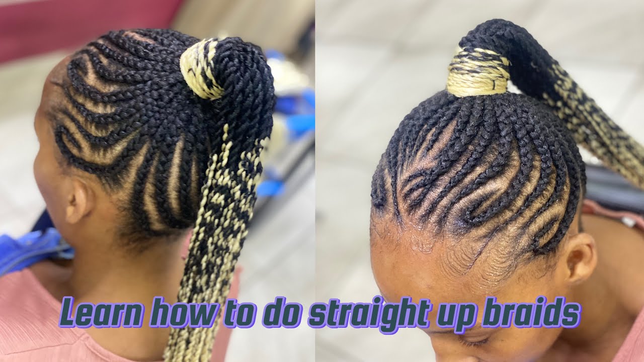 My long time customer can’t do away with straight up braids with ...