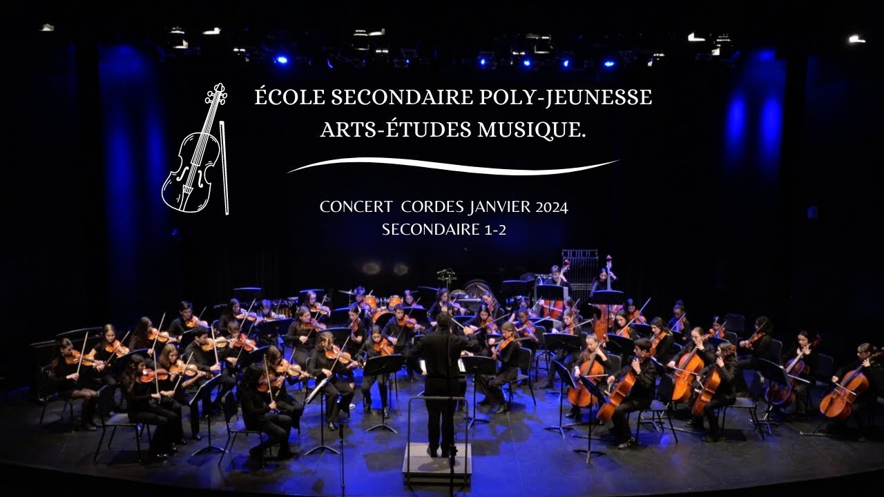 École Poly-Jeunesse Arts-Études Musique. Concert cordes janvier 2024 ...