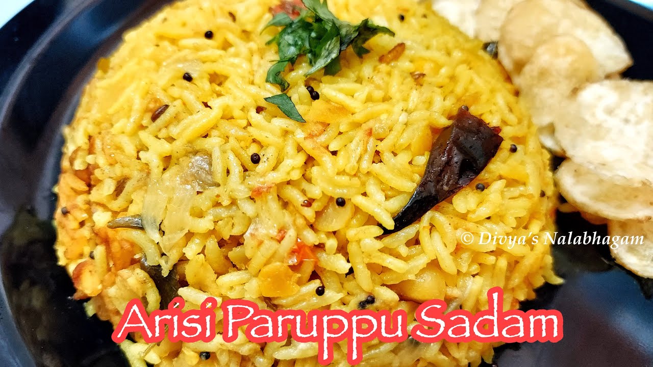 Coimbatore Style Arisi Paruppu Sadam | கோயம்பத்தூர் அரிசி பருப்பு சாதம் ...
