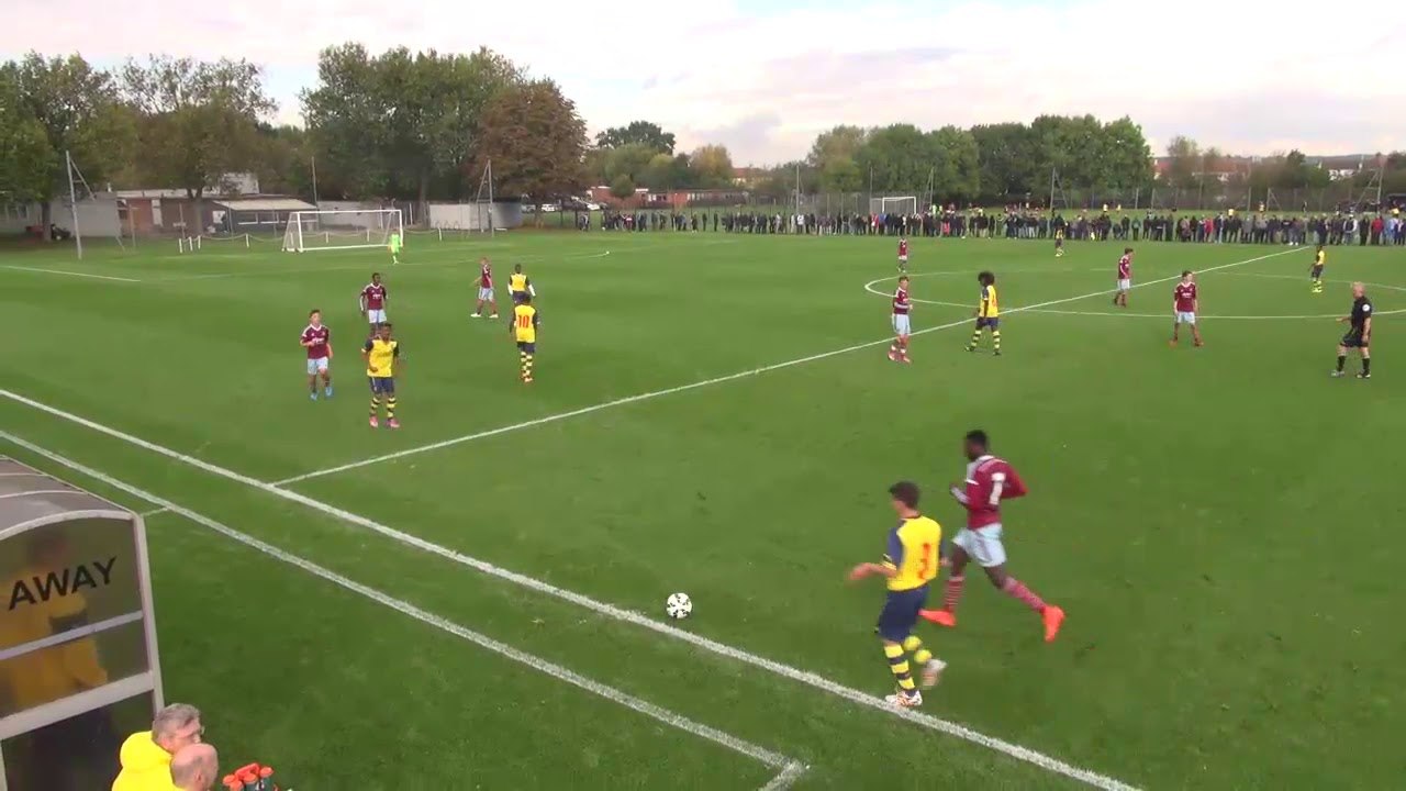 West ham -Arsenal. Tyler Hayles U16. - YouTube