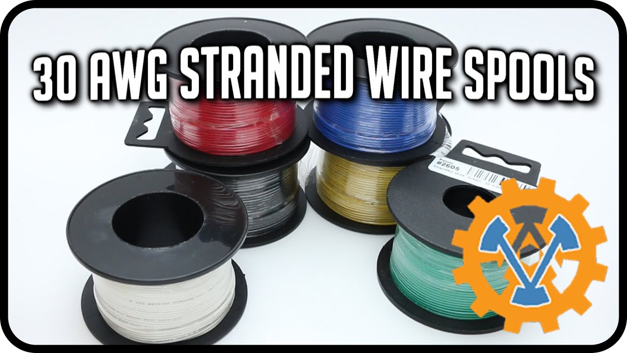 Virtuabotix 100ft 30 AWG Stranded Wire Spools - YouTube