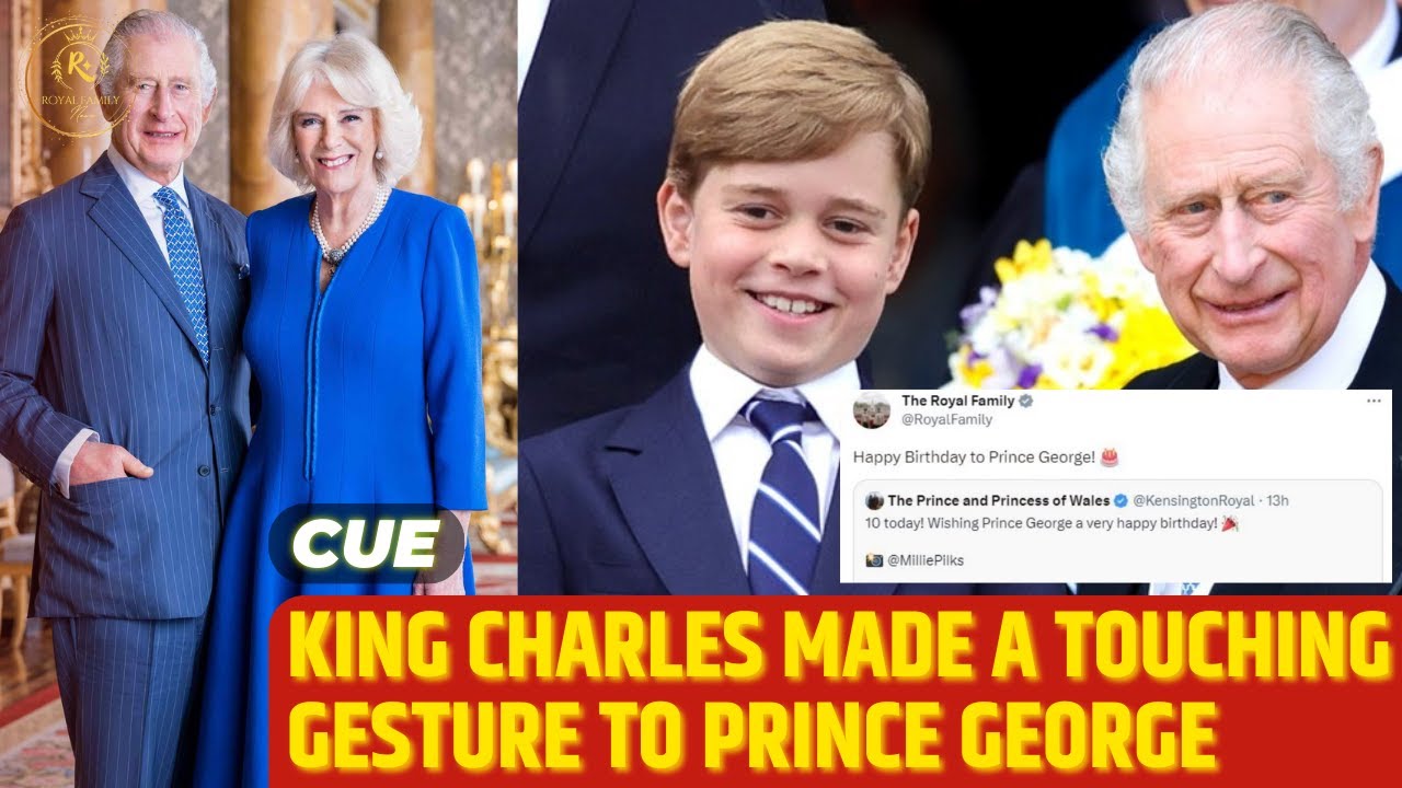 King Charles makes a touching gesture to Prince George on his 10th ...