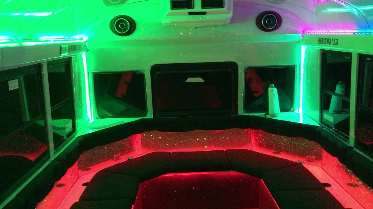 Chattanooga Party Bus Interior Lighting - YouTube