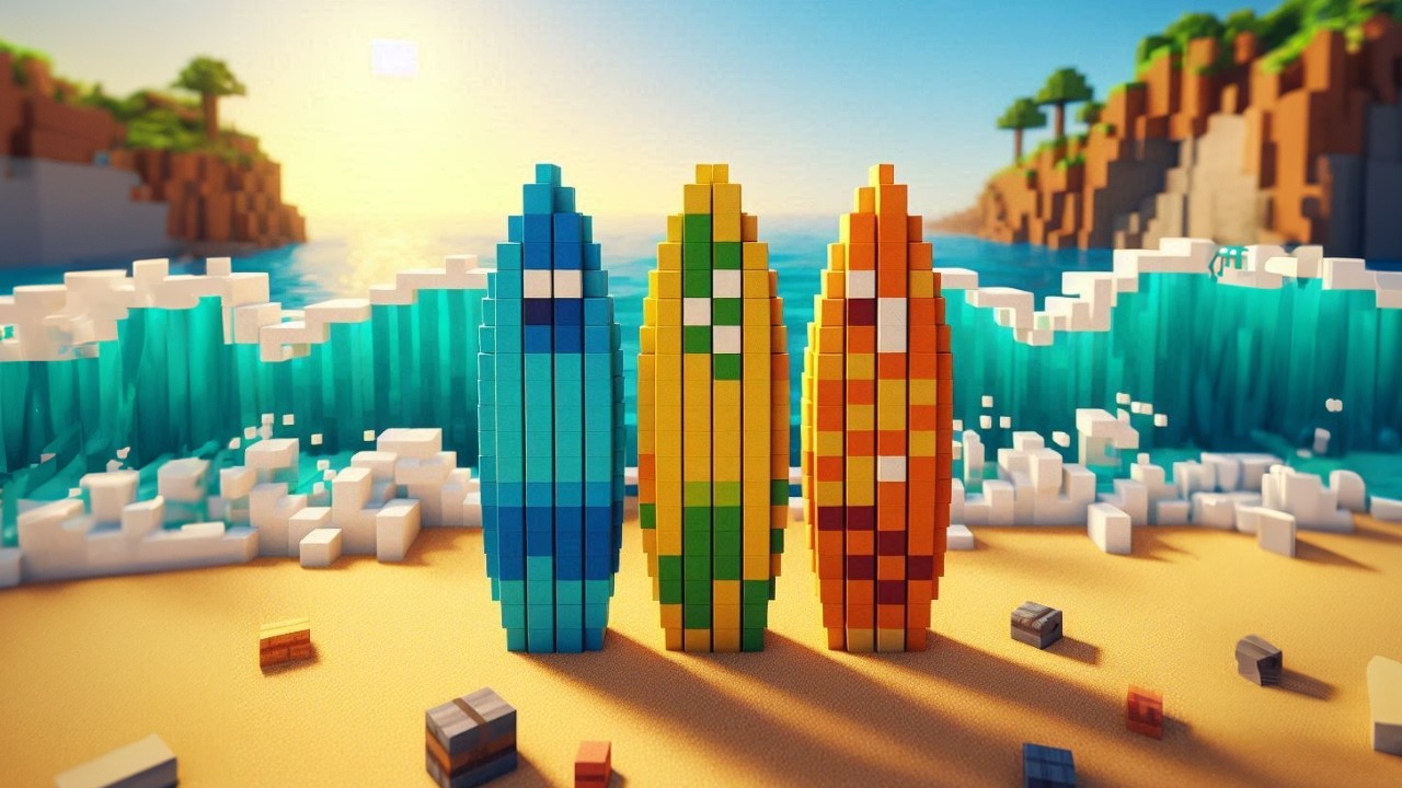 How To Make A Surf Board in Minecraft - YouTube