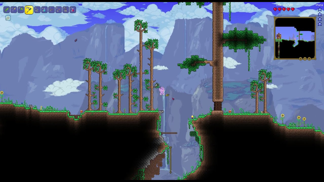 WolfHakase plays Terraria (1.3.2.1) episode 3: Hunting the golden bird ...