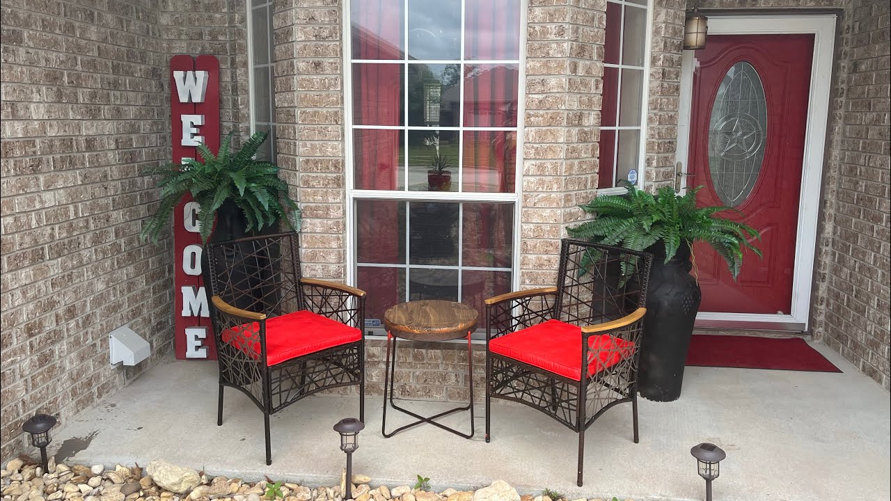 Spring Refresh - New Front Porch Conversation Patio Set - YouTube