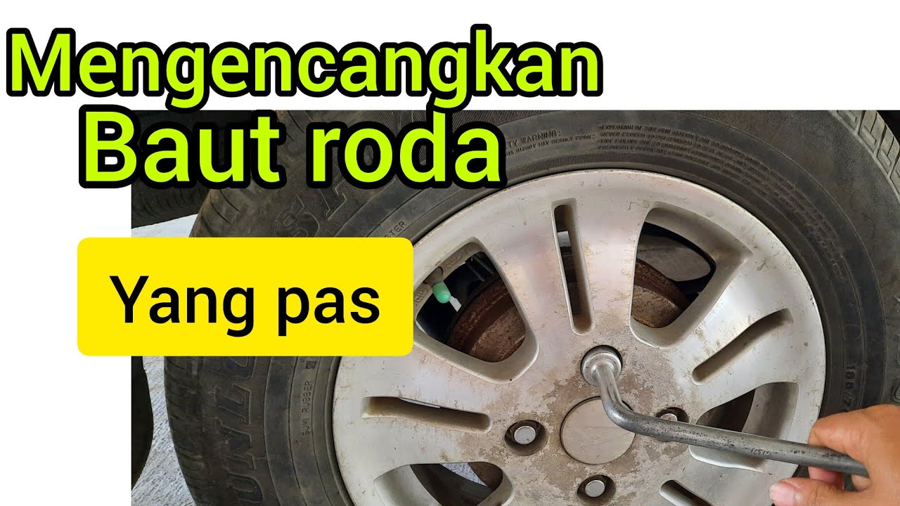 tips mengencangkan baut roda mobil - YouTube