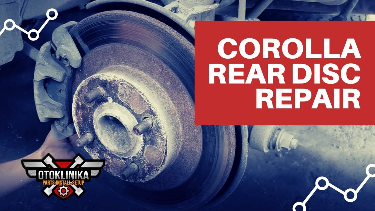 Toyota Corolla Rear Disc Repair | ae101 Piston Brake Cleaning | Brake ...
