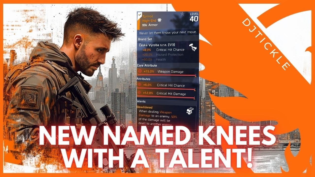 NEW NAMED GEAR! KNEES WITH A TALENT! #thedivision2 - YouTube
