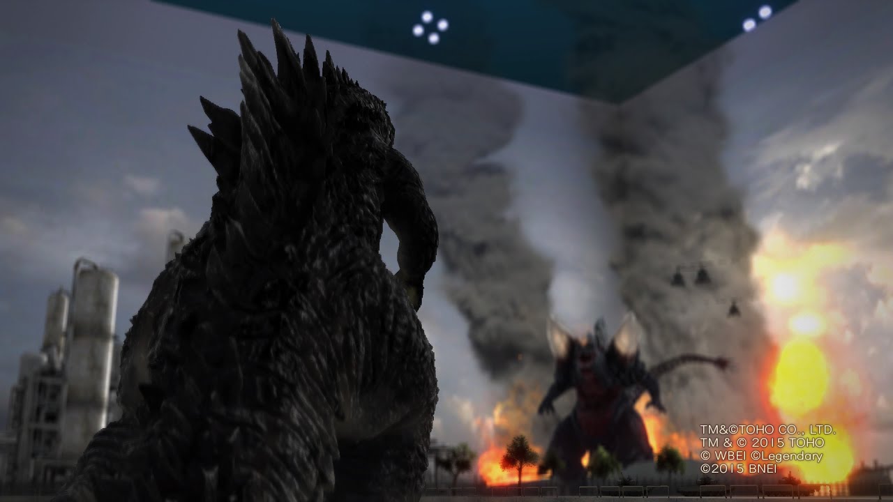 Why again.../ Godzilla PS4 - SpaceGodzilla Vs 100 Meter Godzilla - YouTube