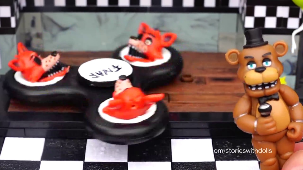FNAF Custom Fidget Spinners ! Toys and Dolls Fun with Five Nights at ...