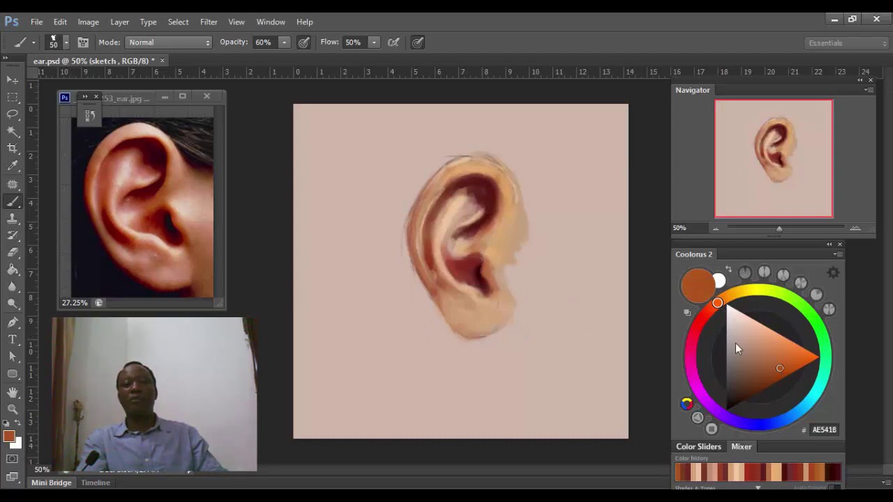 How to Paint Ears with Photoshop - YouTube