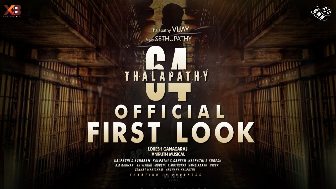 Thalapathy 64 First Look - Motion Poster | Vijay Mass Getup ...