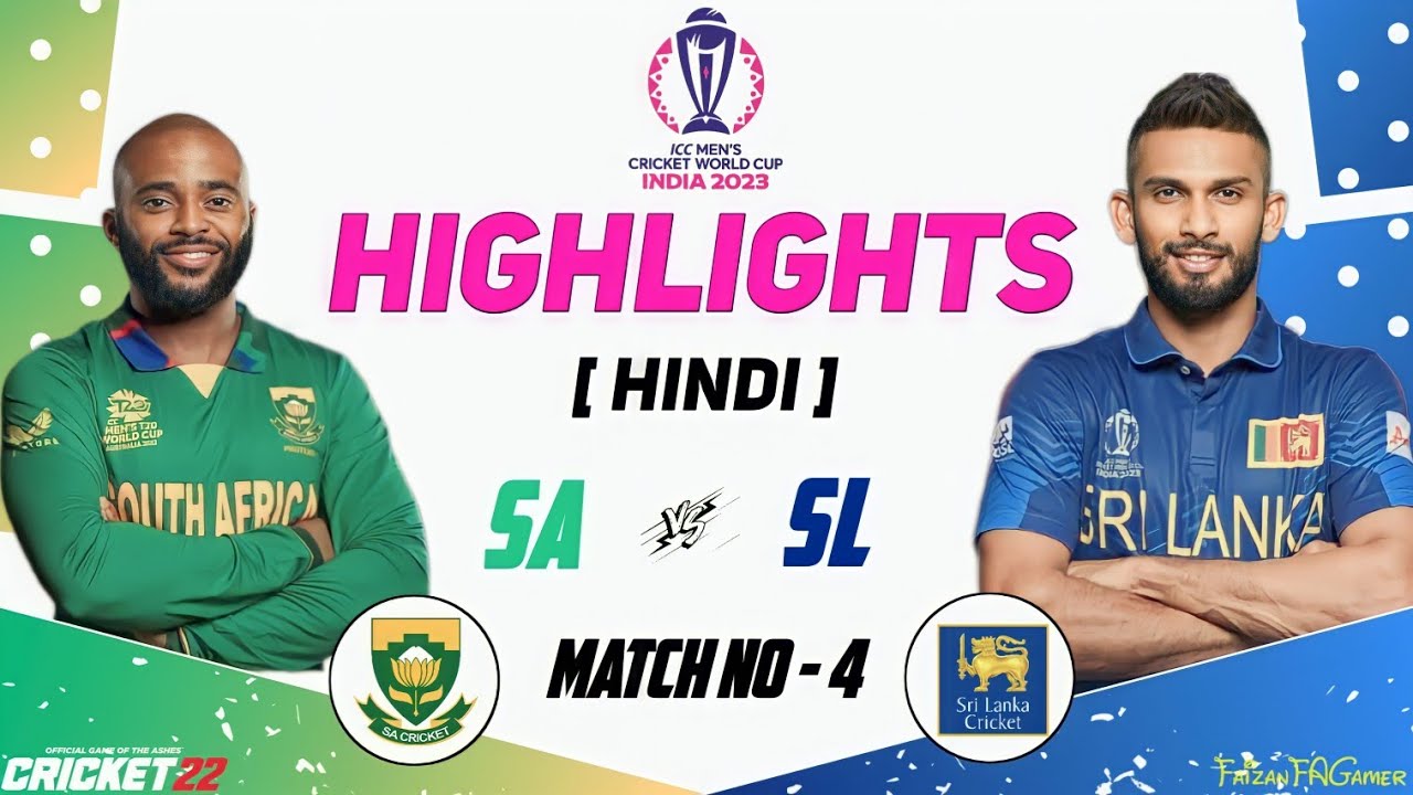SA vs SL - South Africa vs Sri Lanka - ICC World Cup 2023 Highlights ...