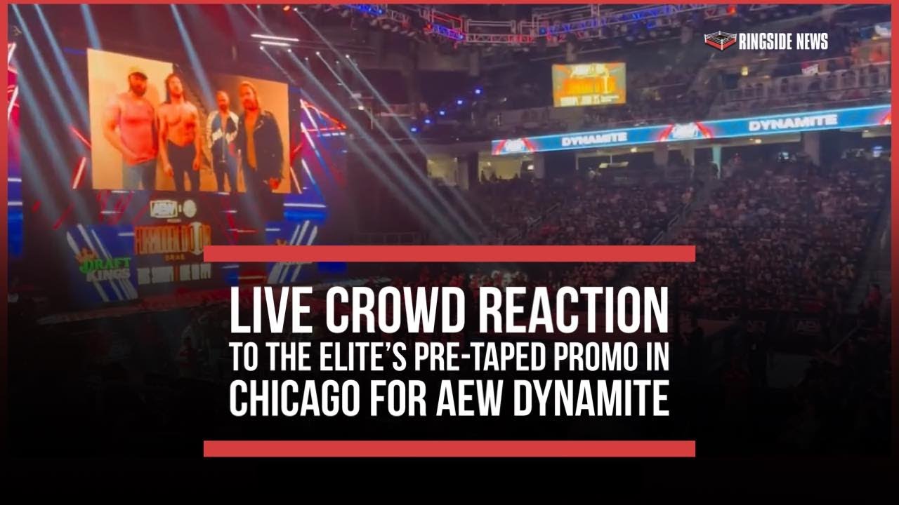 Live Crowd Reaction to The Elite's Pre-Taped Promo in Chicago for # ...