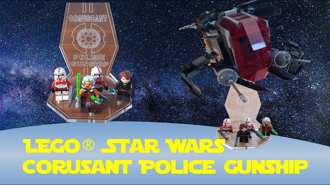 Lego Star Wars Corusant Police Gunship 75046 (mit Ständer von RS-Arts ...