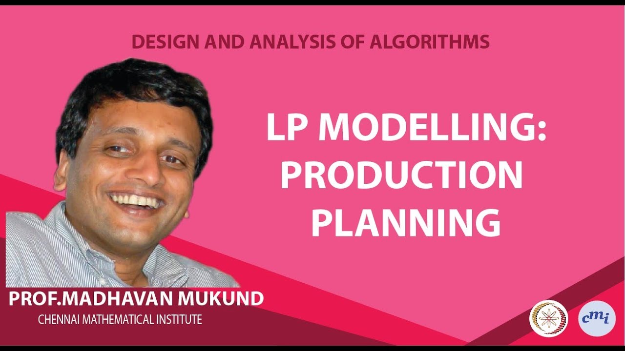 LP modelling: Production Planning - YouTube