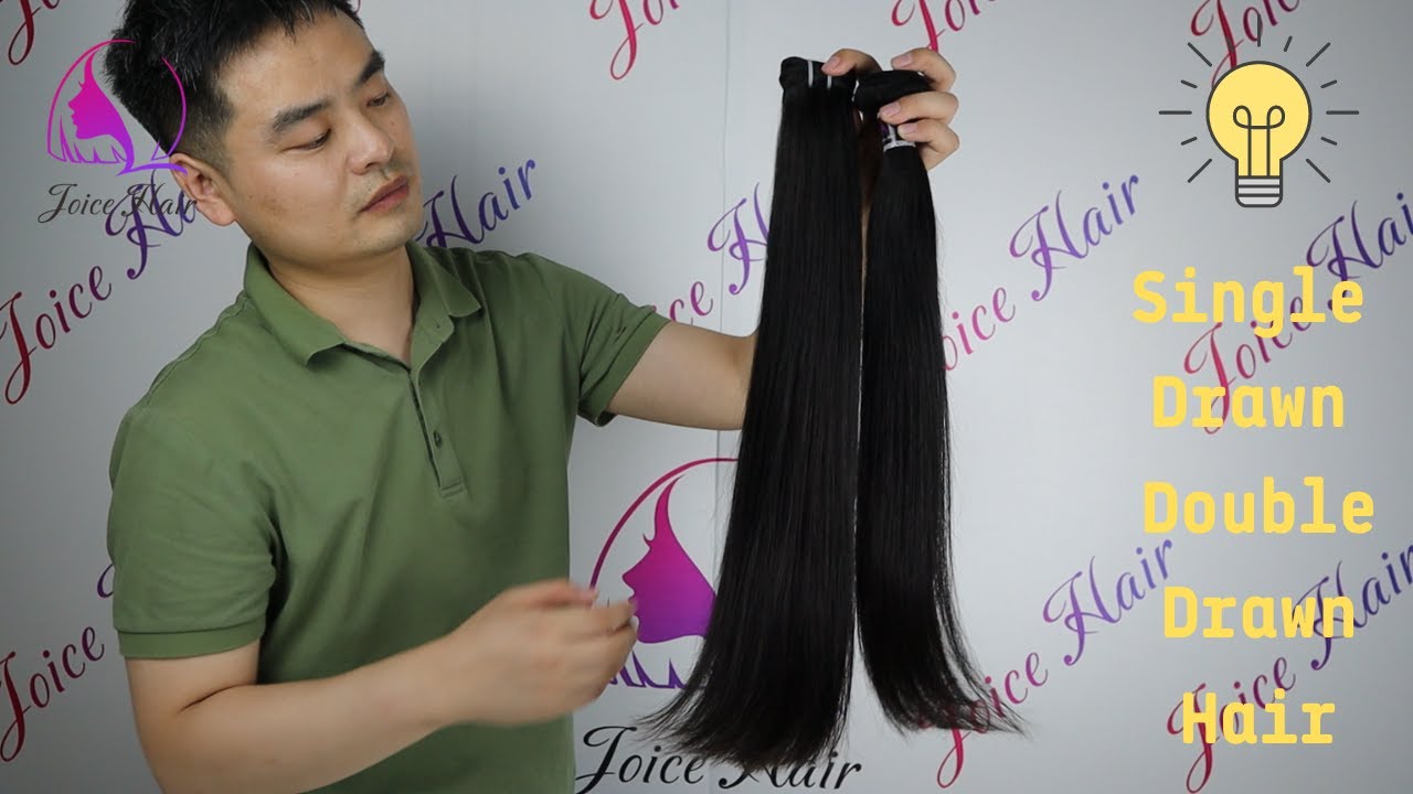 Single drawn and Double drawn hair bundle, what is difference in hair ...