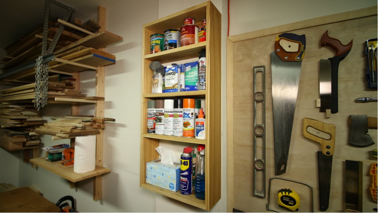 Making A Finishing Supply Rack | Woodworking - YouTube