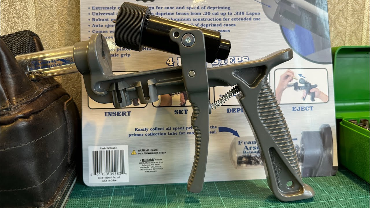 Ffrankford hand deprimer (ручной декапсюлятор) - YouTube