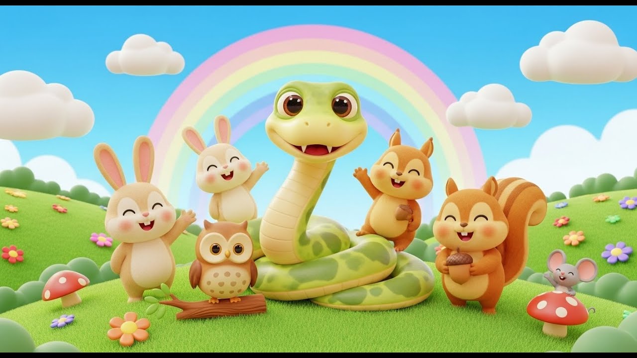 The Silly Snake Song 🐍 | Nursery Rhyme & Baby Song for Toddlers 🎵 Sing ...