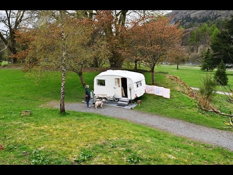 classic caravan 1974 Castleton Rovana at Fell Foot NT - YouTube
