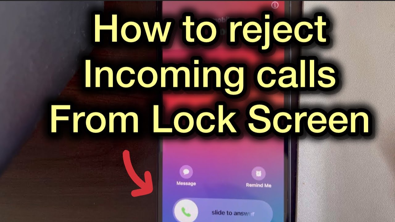 How to reject incoming calls on Lock Screen in iPhone - YouTube