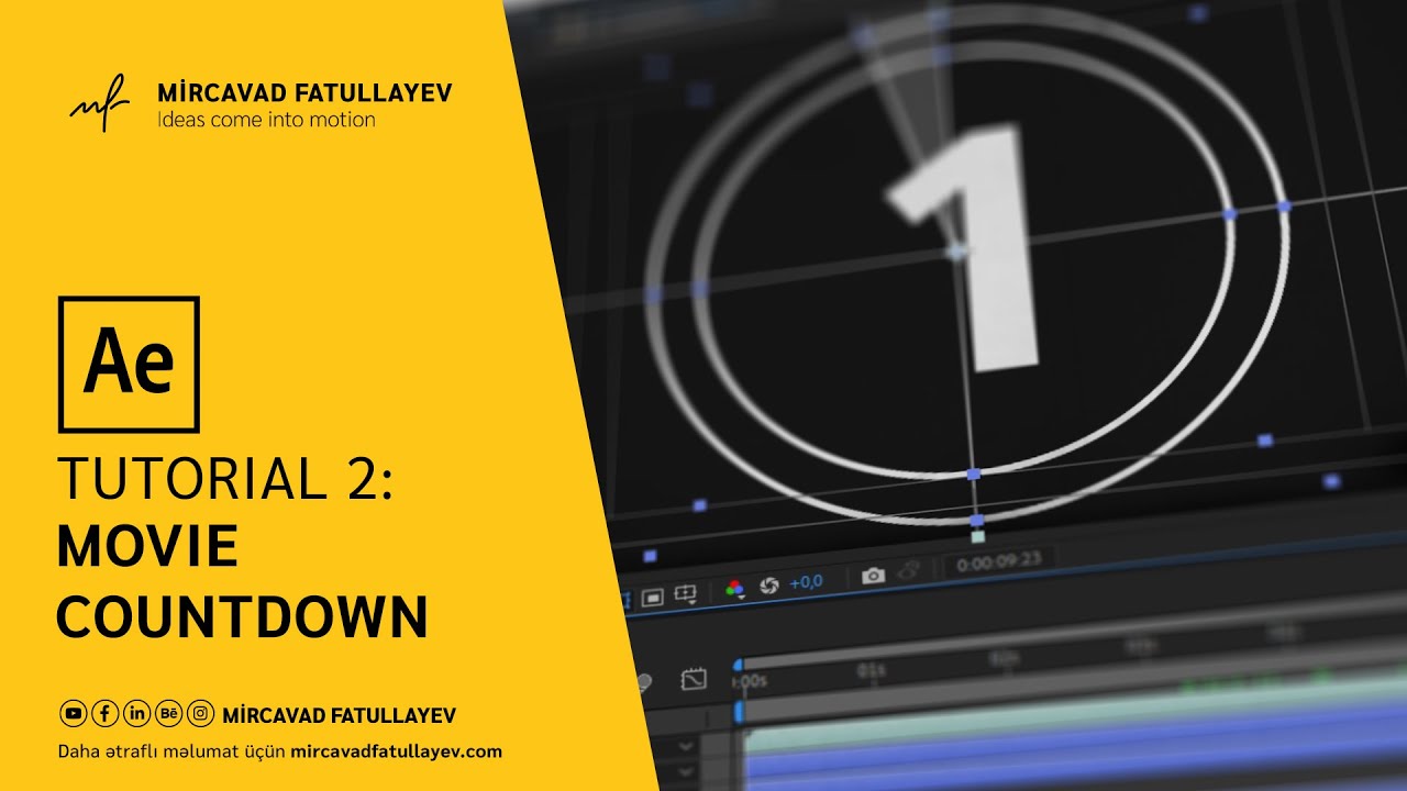 Movie Countdown - After effects tutorial - YouTube