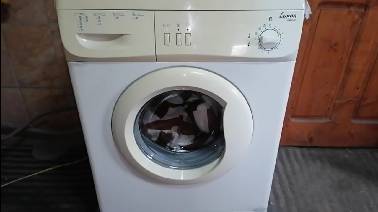 Luxor washing machine rinse - YouTube