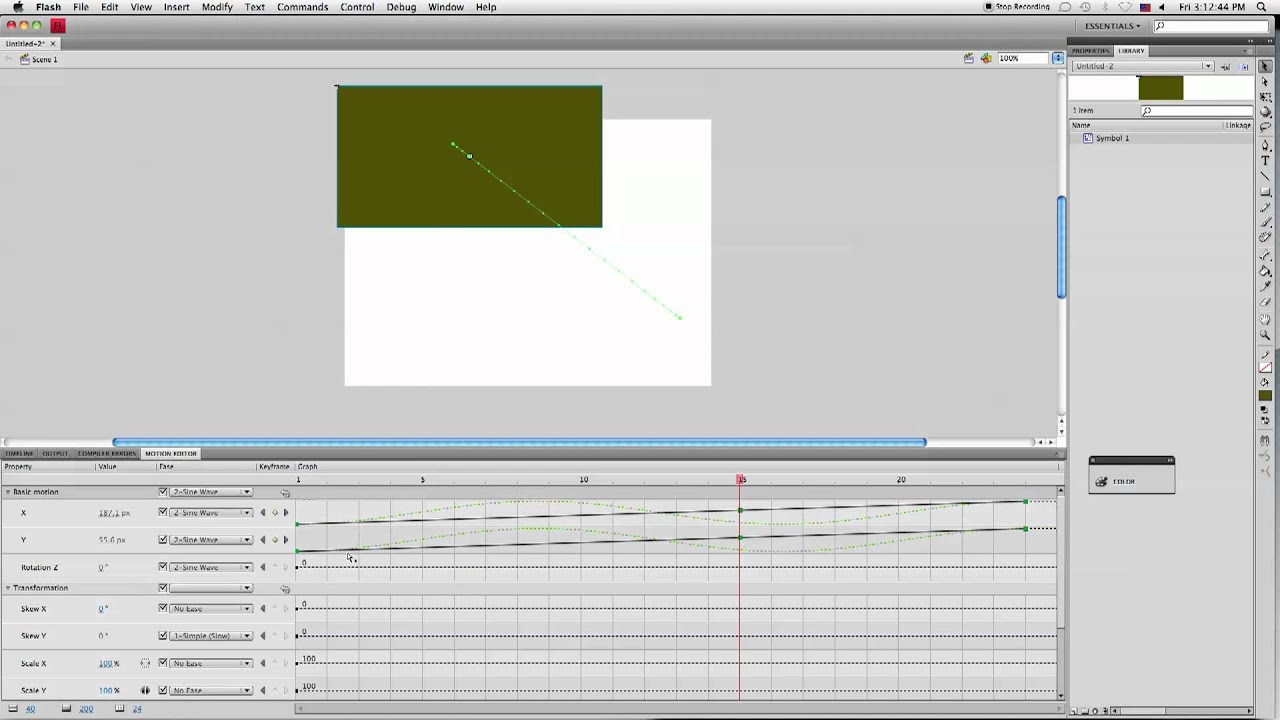 Tutorial for Motion Editor Tool in Flash CS4 - YouTube