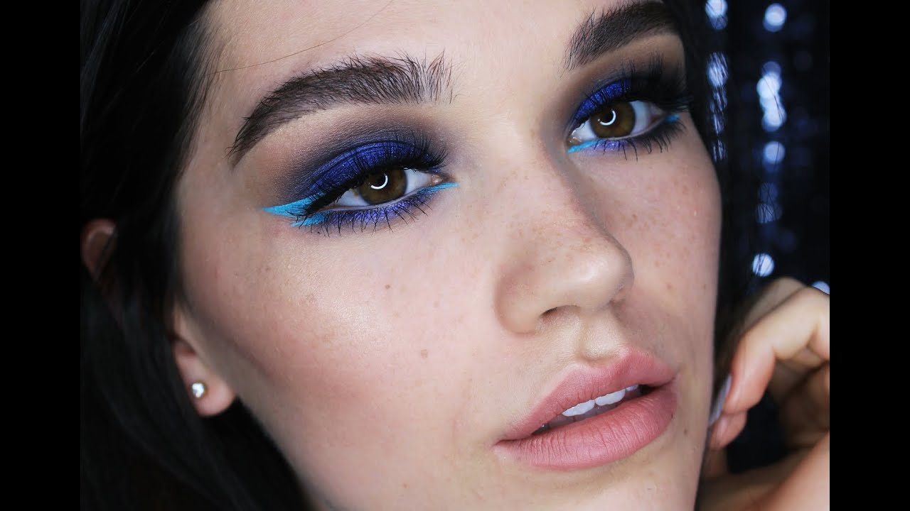 Blue Fire makeup tutorial - YouTube