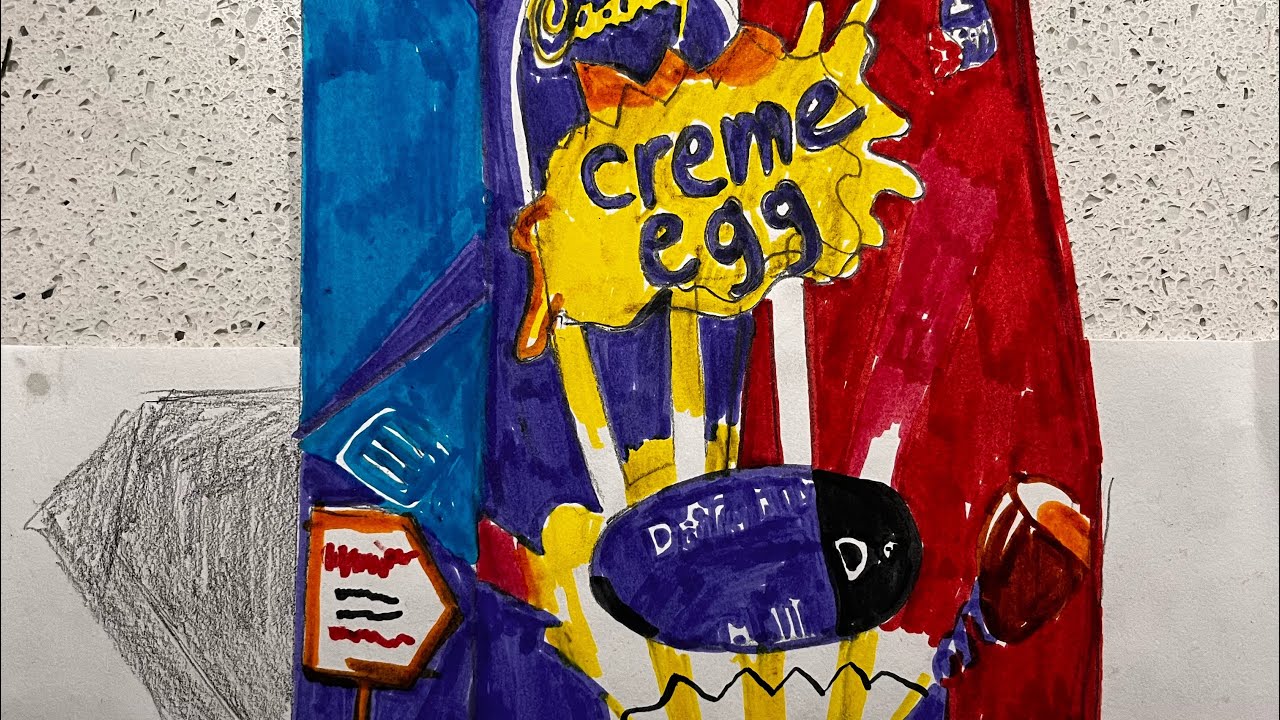 Crème egg drawing (Easter special) - YouTube