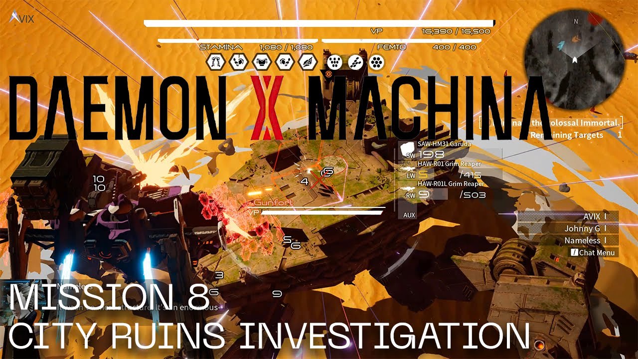 Daemon X Machina Mission 8 - City Ruins Investigation - YouTube