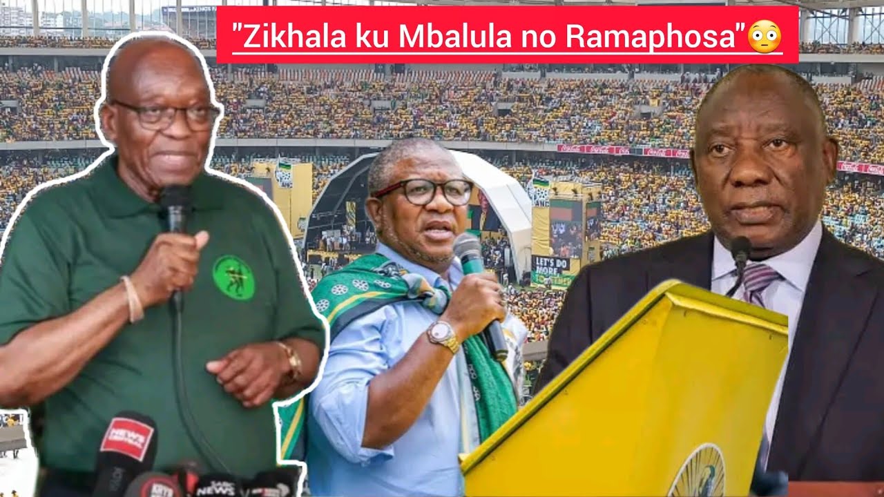 Zikhale ku Fikile Mbalula naku Ramaphosa kwi Mashi ye MK ethekwini ...