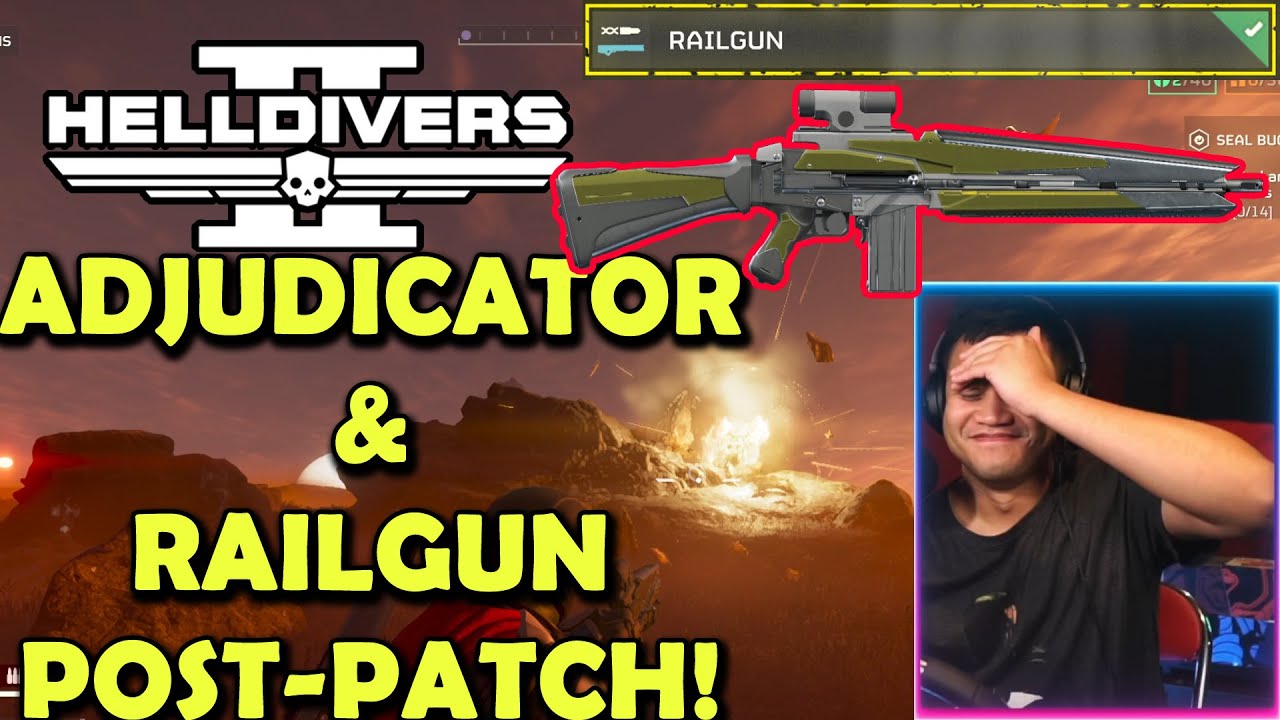 ADJUDICATOR AND RAILGUN = NOTHING SPECIAL!! | POST-PATCH | HELLDIVERS 2 - YouTube