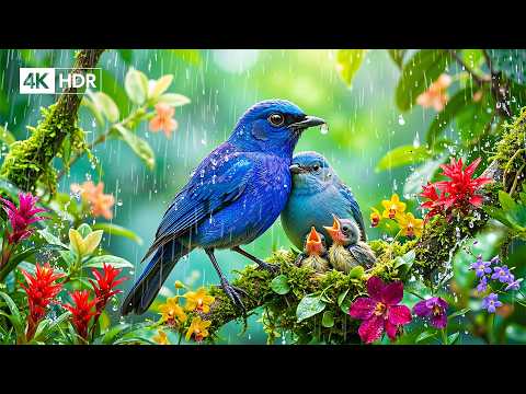 🐦 Yağışda Quşların Oxuması 🌧️ Dərin Stressdən Azad Olmaq üçün Müalicəvi Piano Musiqisi