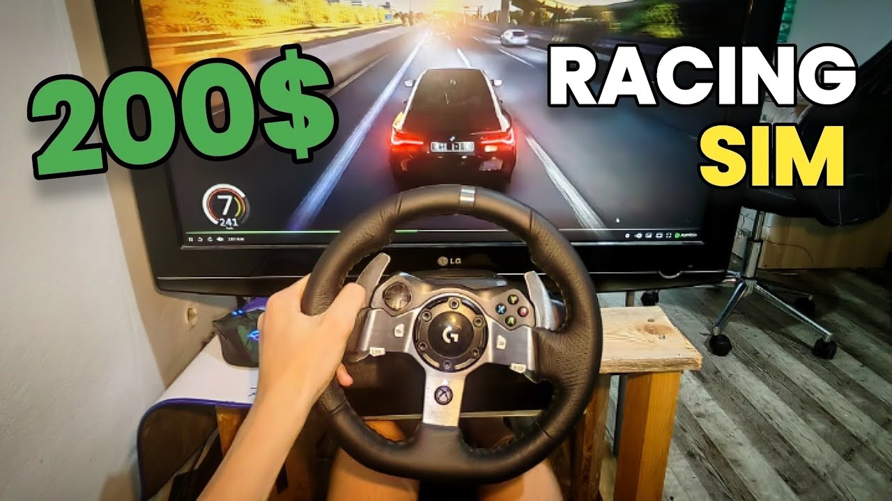 Can you have fun on a 200 dollar racing sim? - YouTube