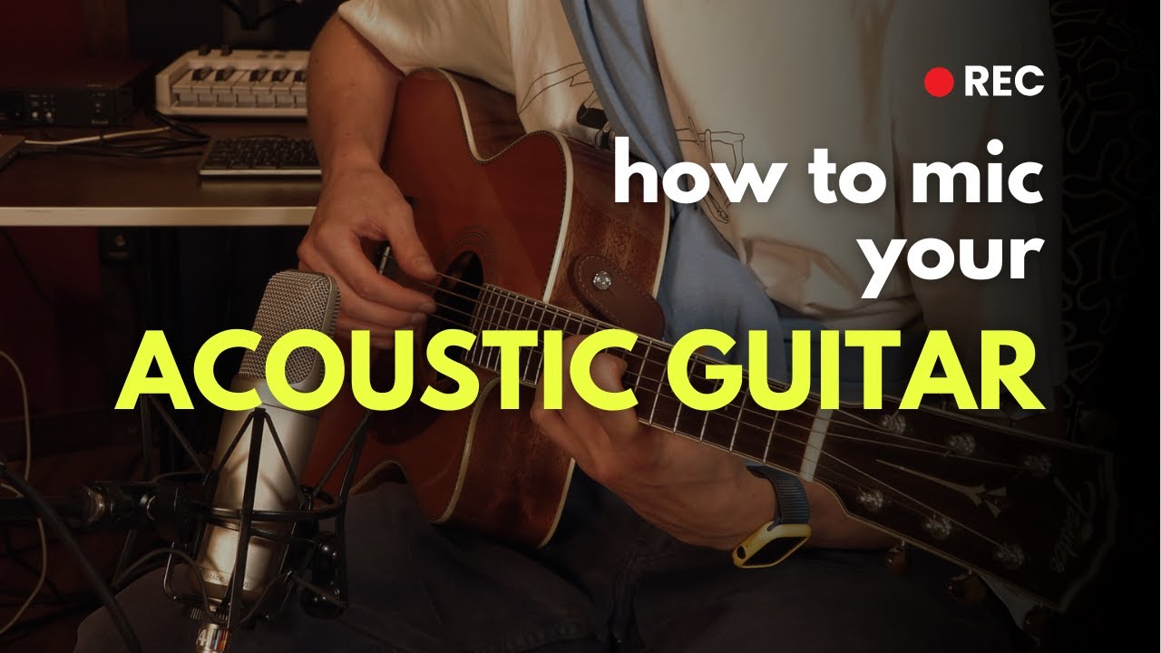 How to mic an ACOUSTIC GUITAR? 3 positions for recording. #JAMTips ...