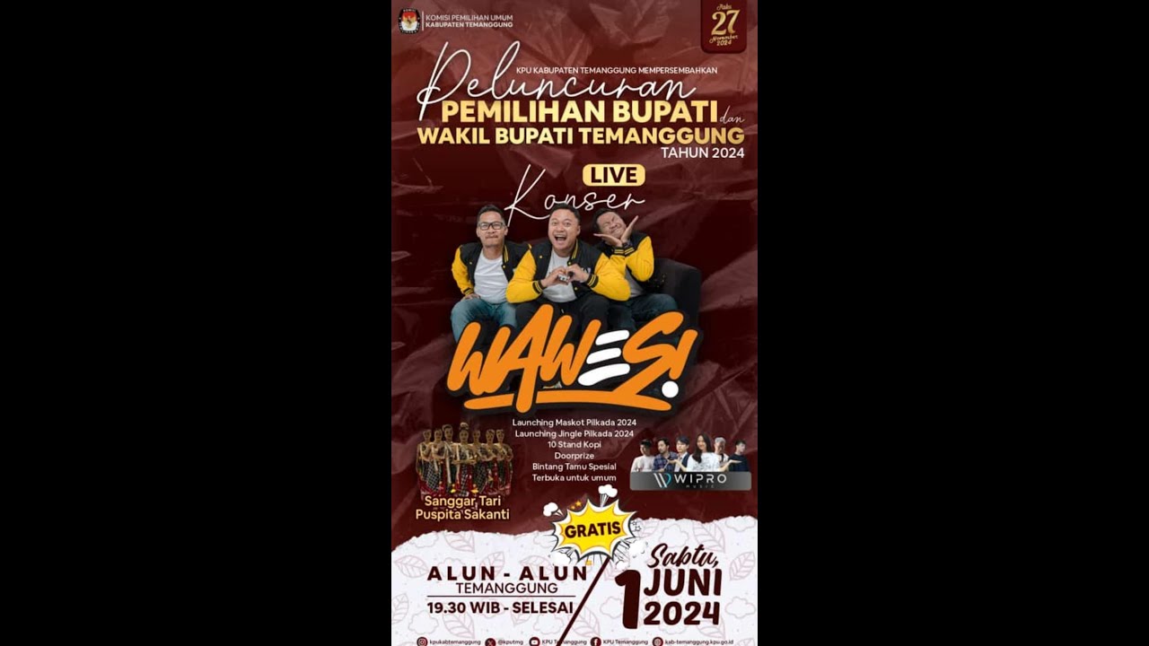 Live Konser OM Wawes - Alun - Alun Temanggung 1 Juni 2024 - YouTube