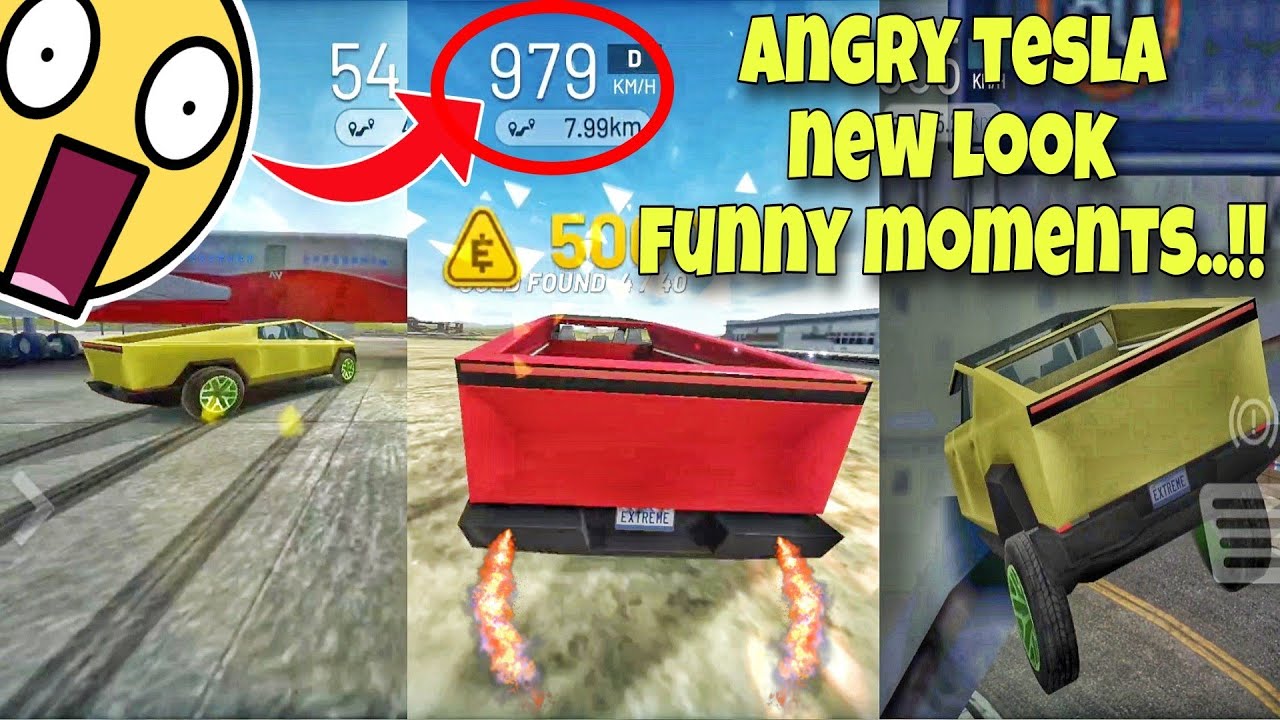 Angry tesla new look😱||Funny moments 🤣||Extreme car driving simulator🔥 ...