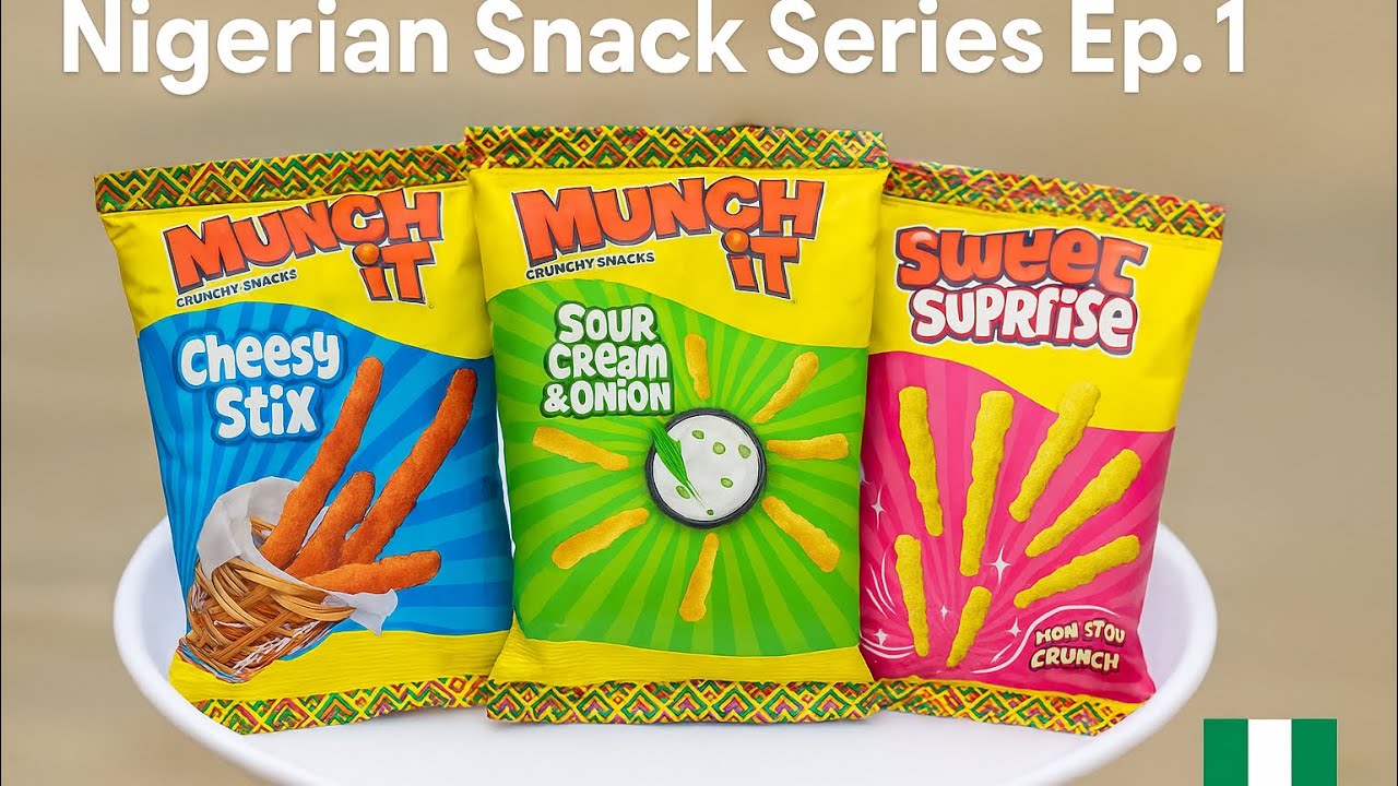Ranking All 4 Munch It Flavors! 🇳🇬 | Nigerian Snack Series Ep.1 - YouTube