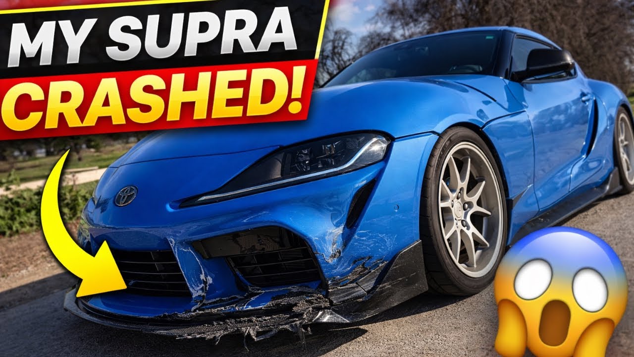 I Damaged My Supra's Front Lip... Again - YouTube