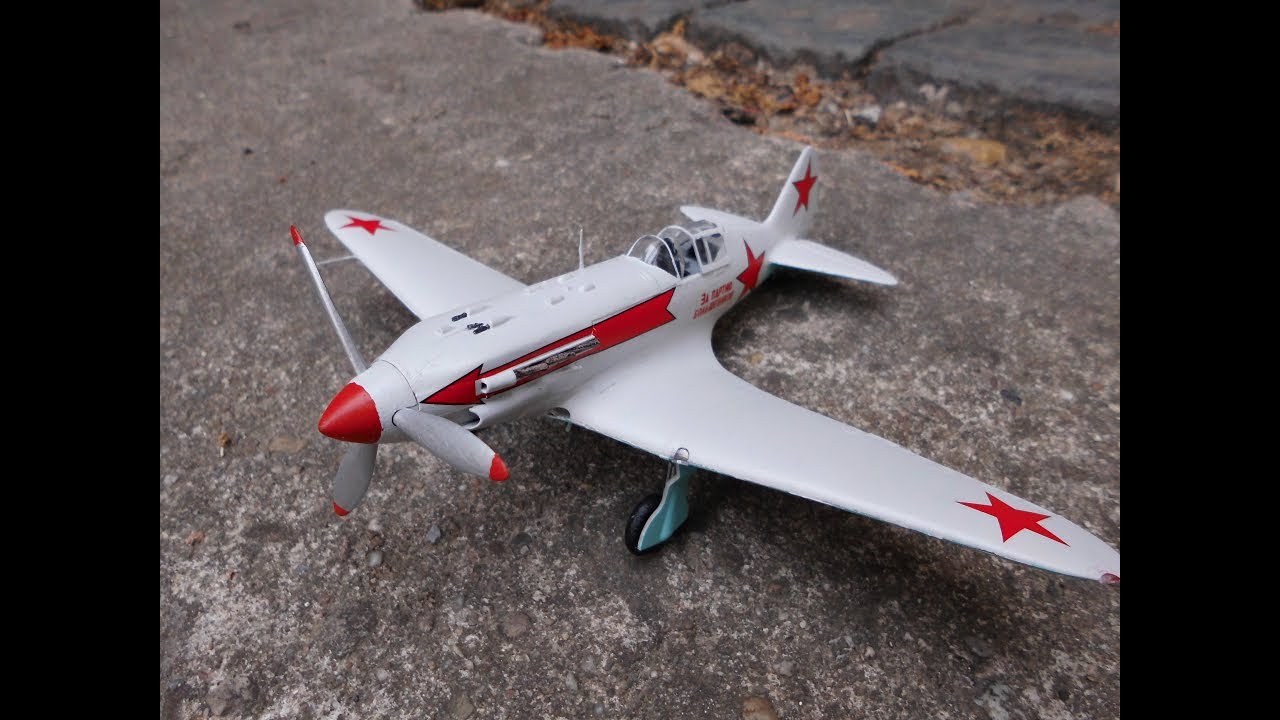 Review of a Built Scale 1/48 Mig 3 Model Kit from Trumpeter - YouTube